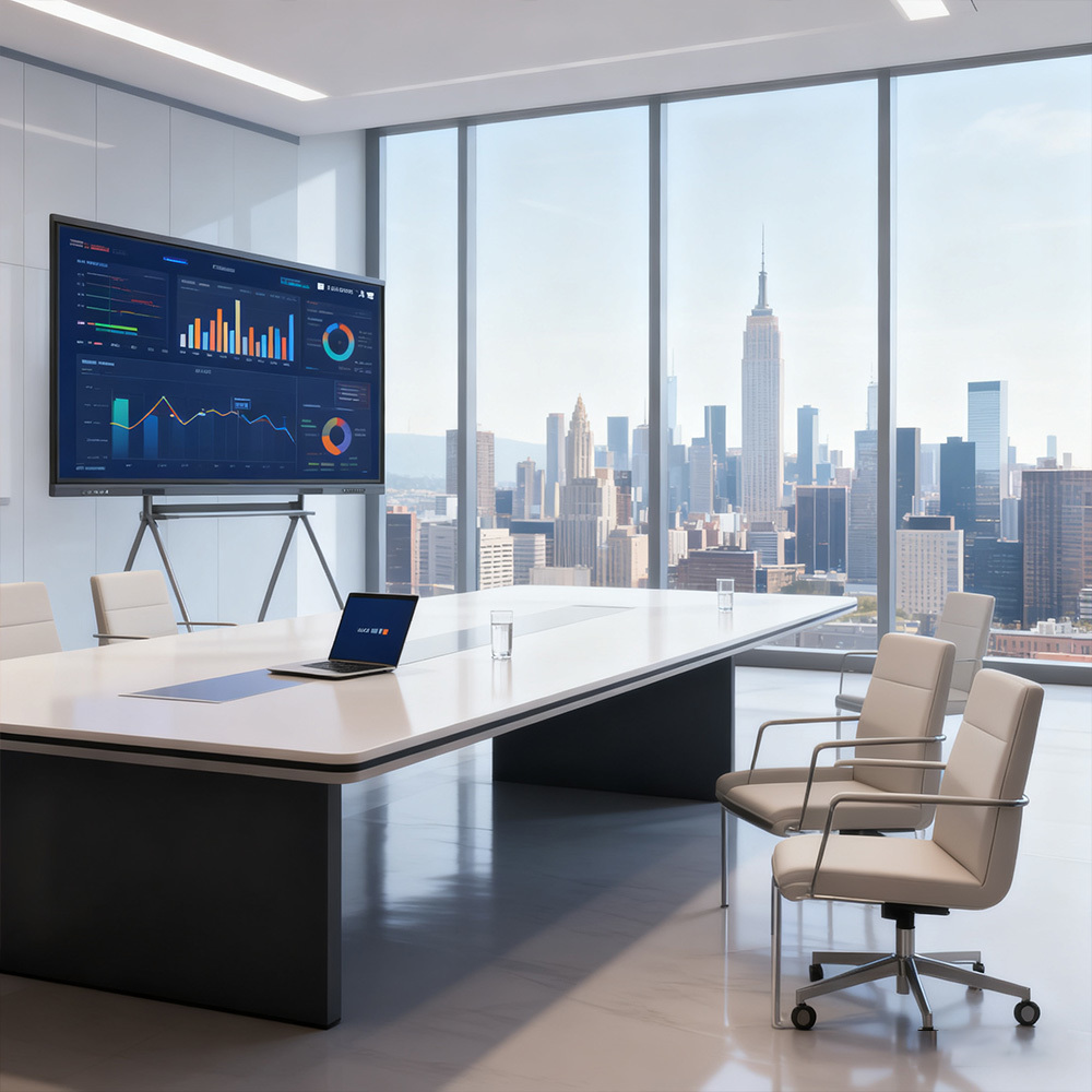 65 Inch Interactive Whiteboard Smart Panel with 20-Point Touch